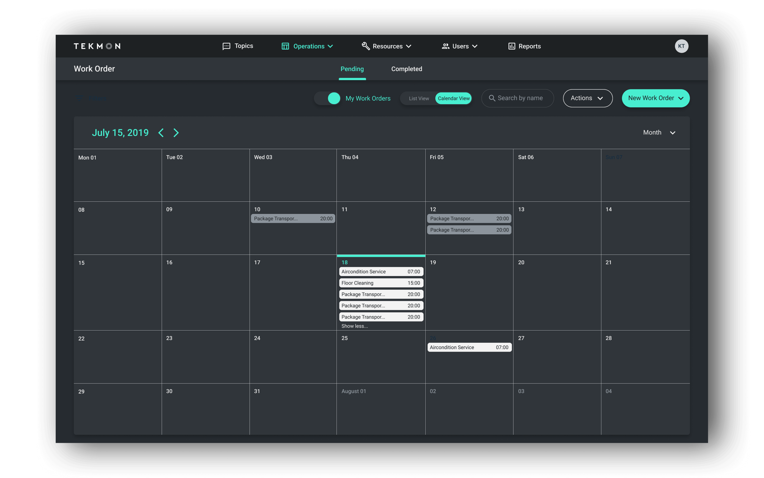 Tekmon Web Application - Mozzarella Studio